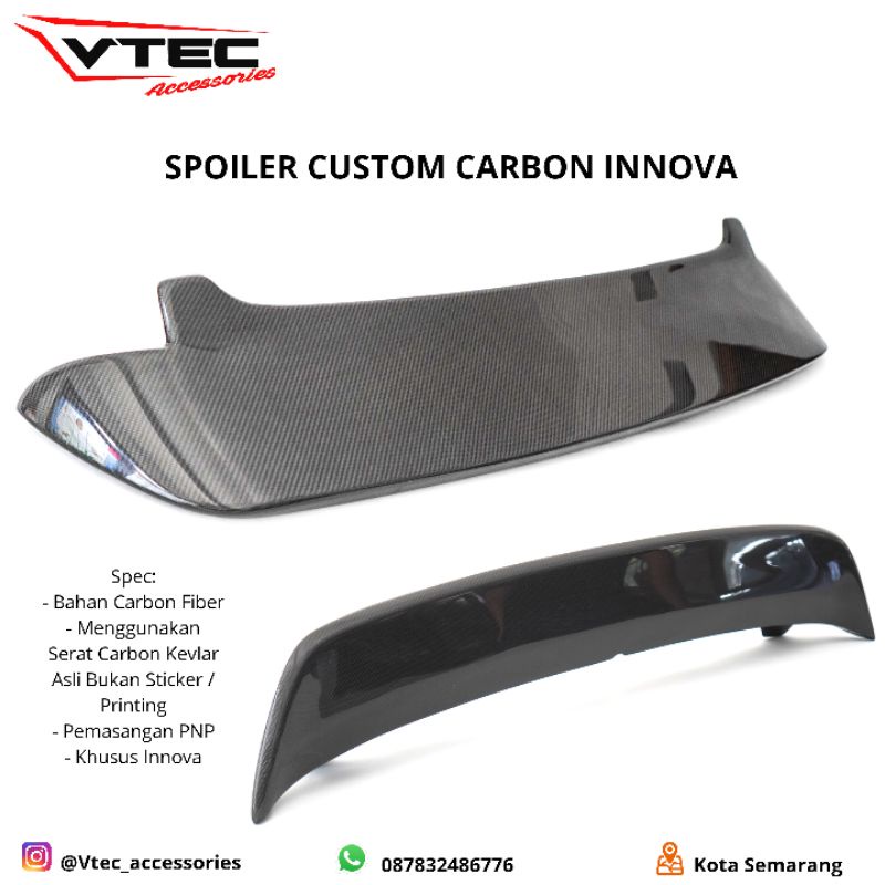 Jual SPOILER CUSTOM CARBON INNOVA | Shopee Indonesia