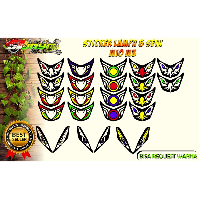 Jual Sticker Stiker Lampu And Sein Mata Elang Mio M3 125 Mio M3 125 Mio Z Shopee Indonesia