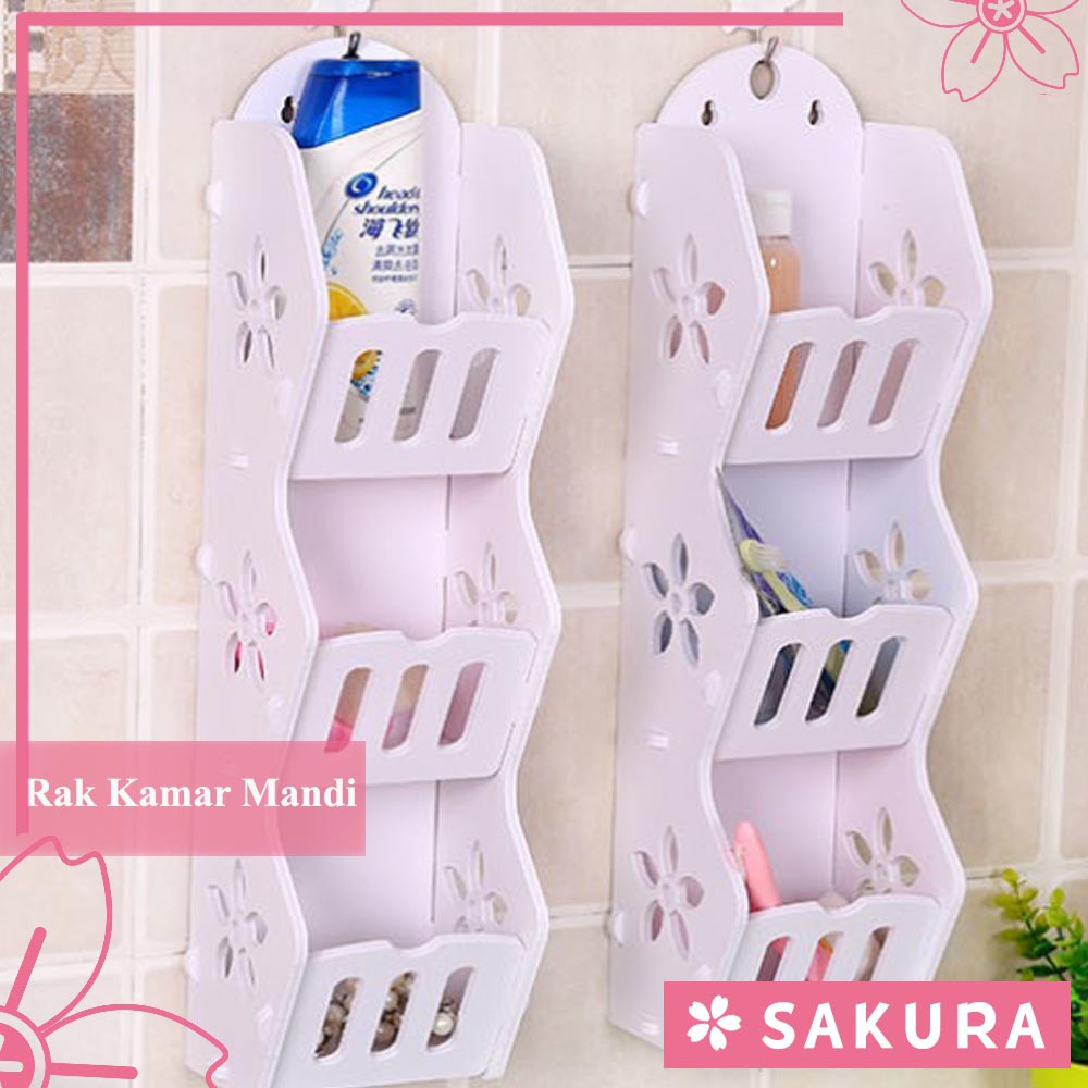 Jual Rak Gantung Kamar Mandi - Rak Shampoo sabun kamar mandi Rak tiga ...