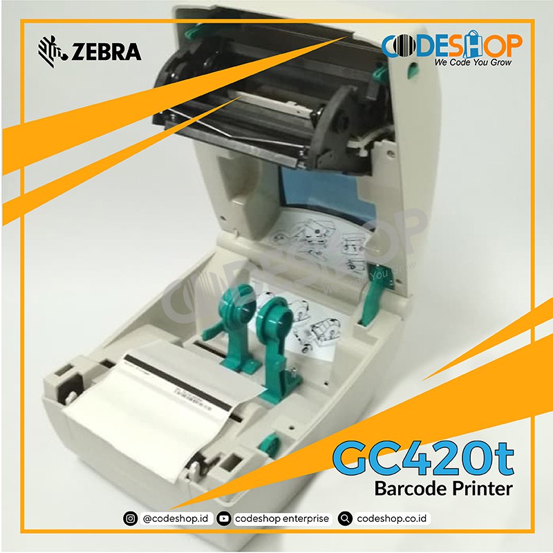 Jual Printer Barcode Zebra GC420T | MESIN CETAK LABEL BARCODE | Shopee ...