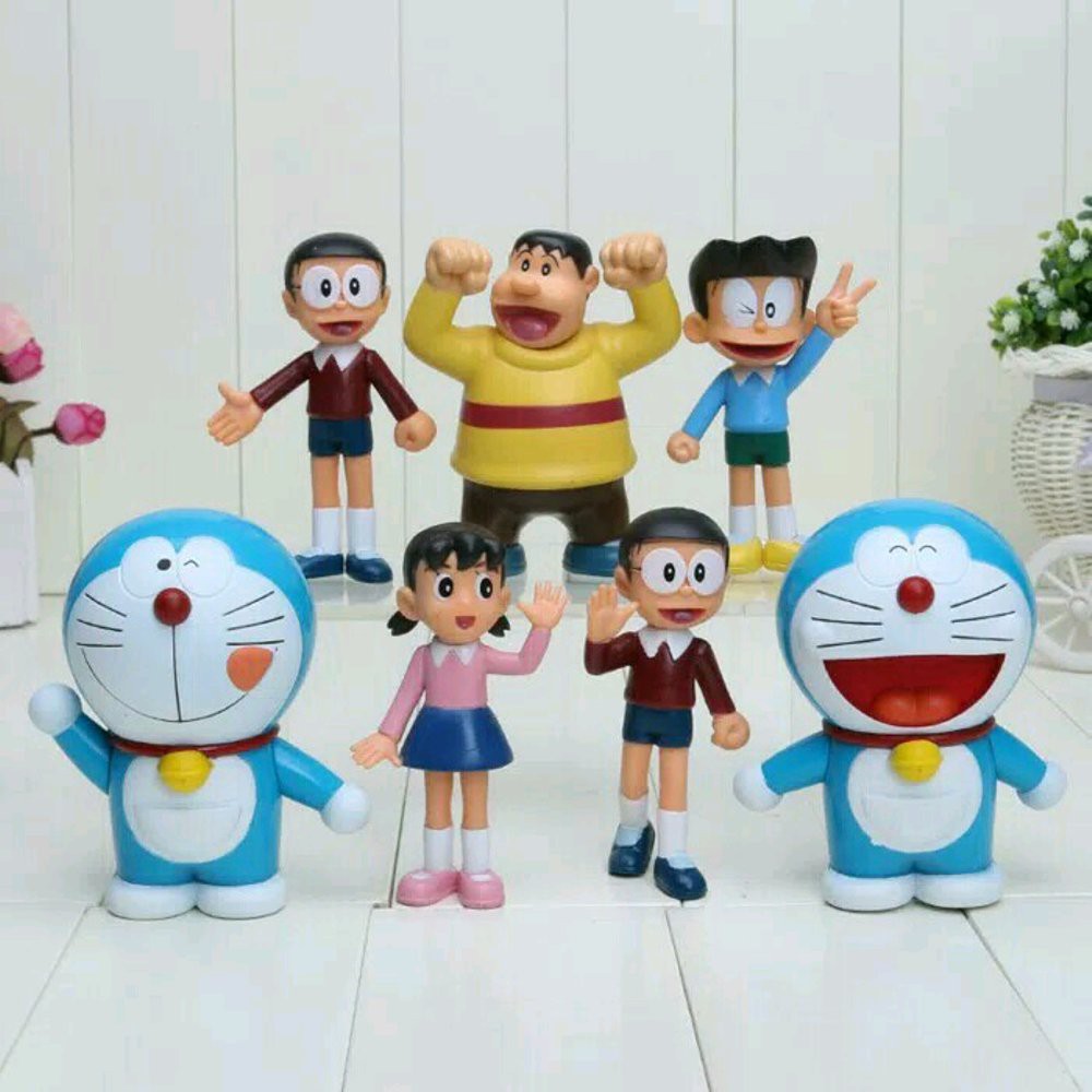 Jual Unik MAINAN ACTION FIGURE DORAEMON FRIENDS SUNEO NOBITA SHIZUKA ...