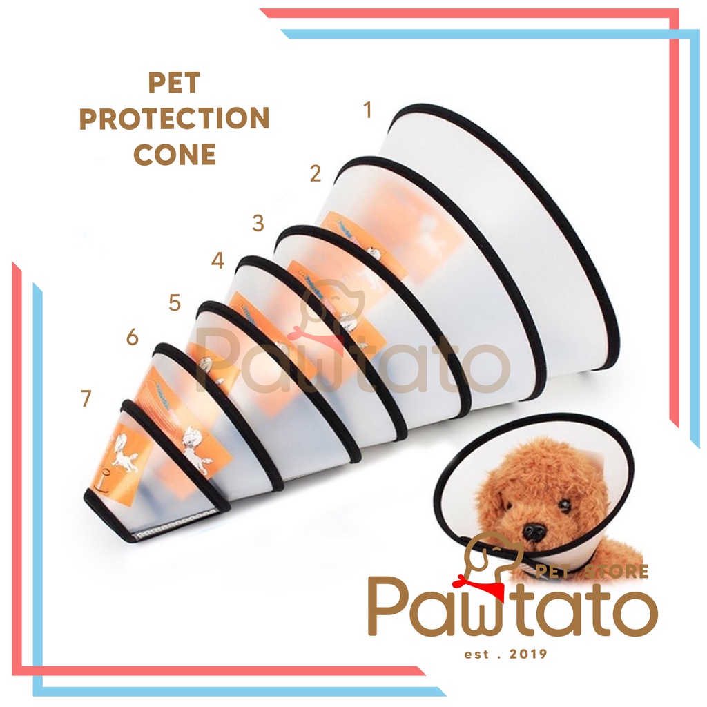 Jual Corong Anjing Kucing Pet Protection Cone Pelindung Leher Collar ...