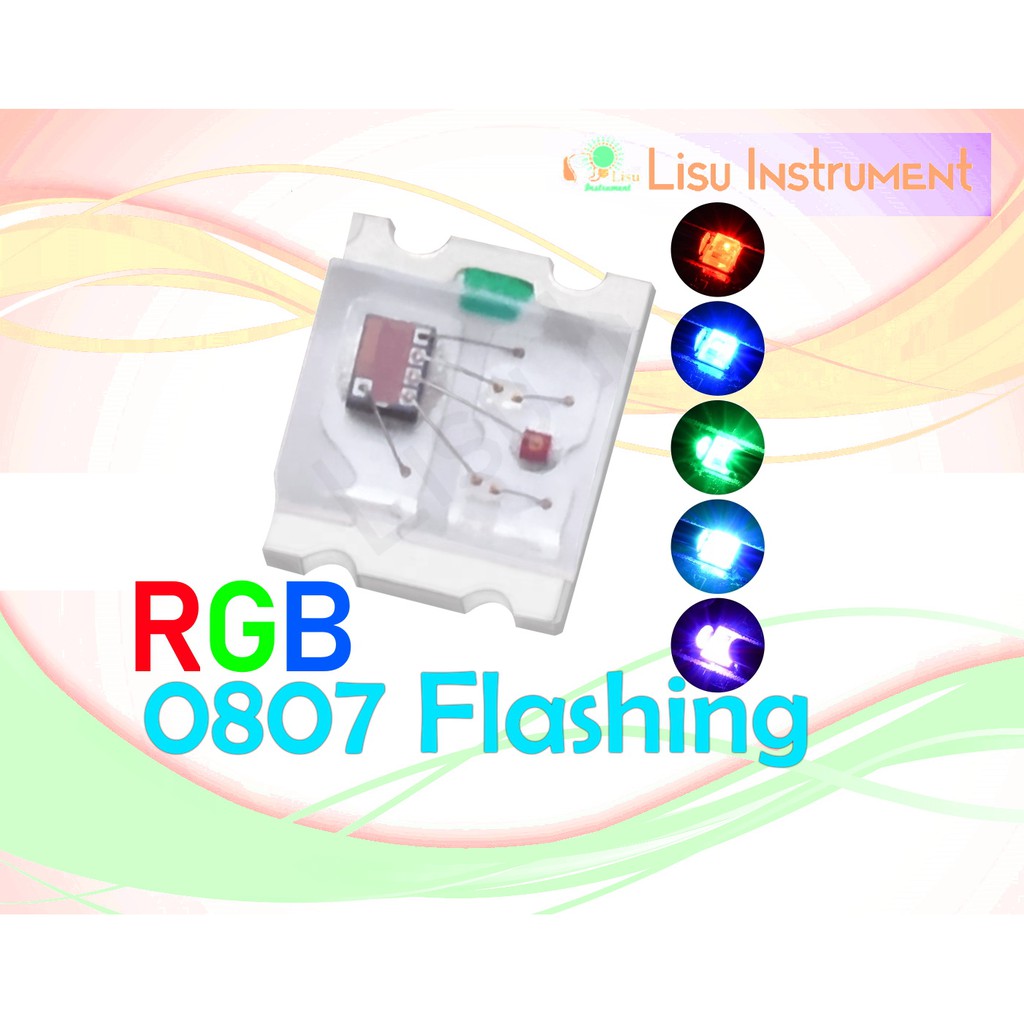Jual 0807 0805 LED RGB Flashing Blinking Flash Blink Animation Slow or ...