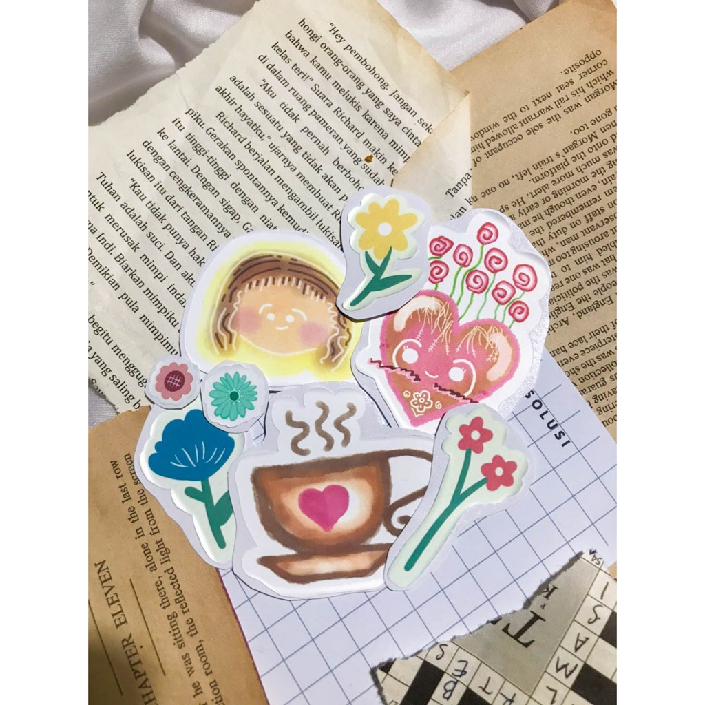 Jual Cute Stickers Mix(10pcs) | Shopee Indonesia