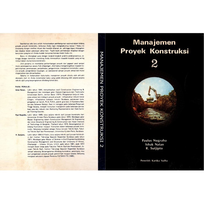 Jual Buku manajemen proyek konstruksi 2 ( PAULUS NUGRAHA, DKK ...