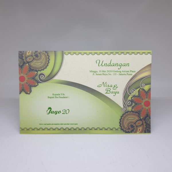 Jual JAGO 20 Blanko Undangan | Blangko Undangan | Undangan Murah ...