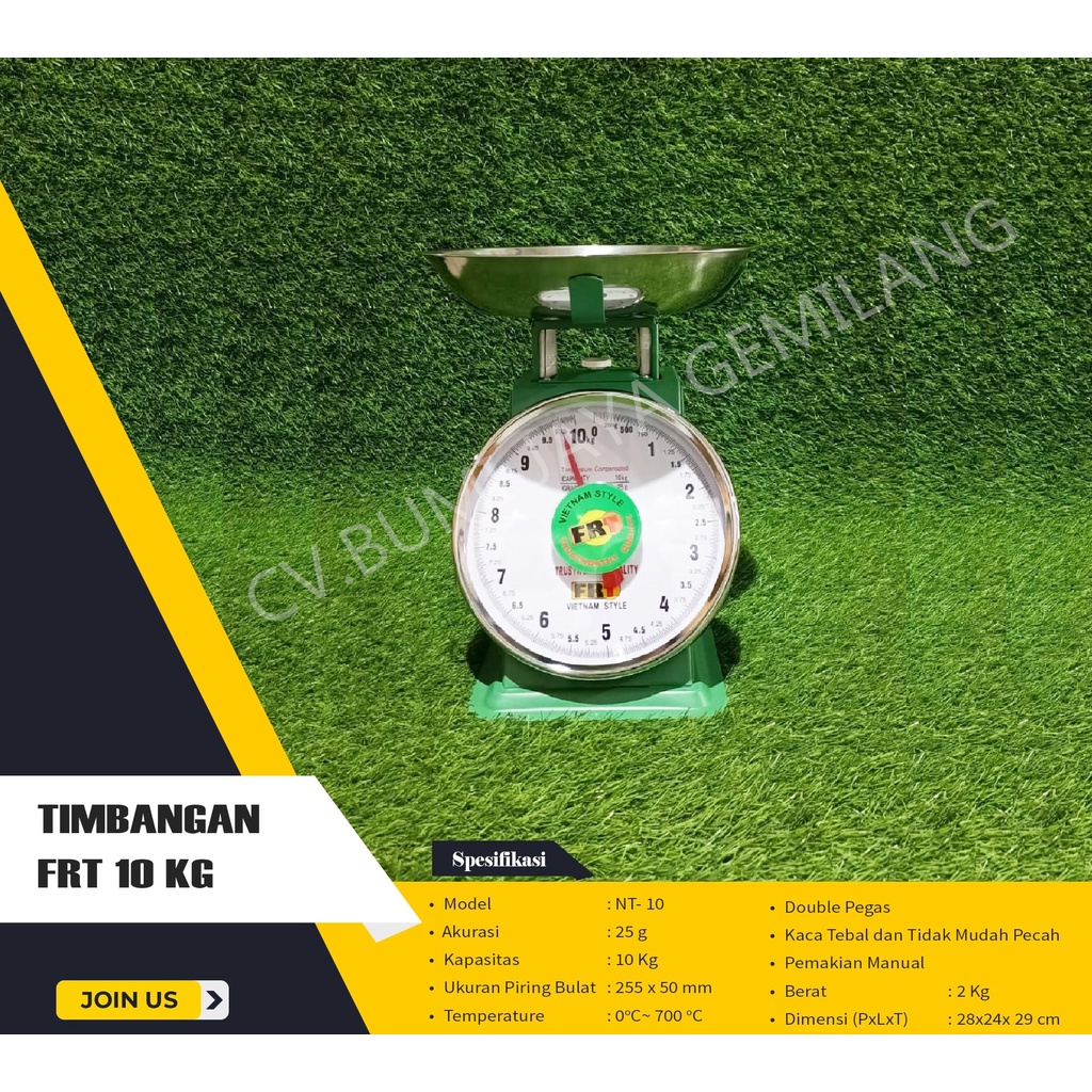 Jual TIMBANGAN DUDUK / TIMBANGAN DAPUR JARUM FRT 10 KG | Shopee Indonesia
