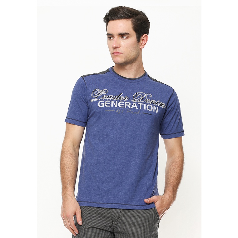 Jual LGS - Kaos Casual - Sablon - Biru - Slim Fit - JTS.322.M2409F.01.C ...