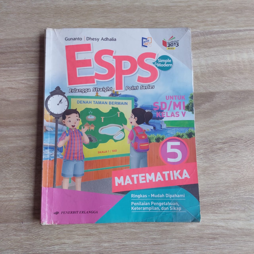 Jual BUKU ESPS ERLANGGA STRAIGHT POINT SERIES MATEMATIKA UNTUK SD/MI KELAS V/5 ERLANGGA | Shopee ...