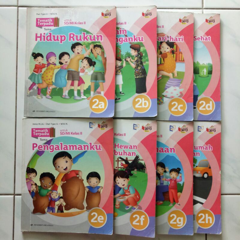 Jual BUKU TEMATIK 2a 2b 2c 2d 2e 2f 2g 2h KELAS 2 SD/MI ERLANGGA K13 ...
