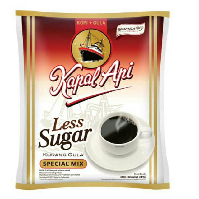 Jual Kopi Kapal Api Special Mix less Sugar | Shopee Indonesia