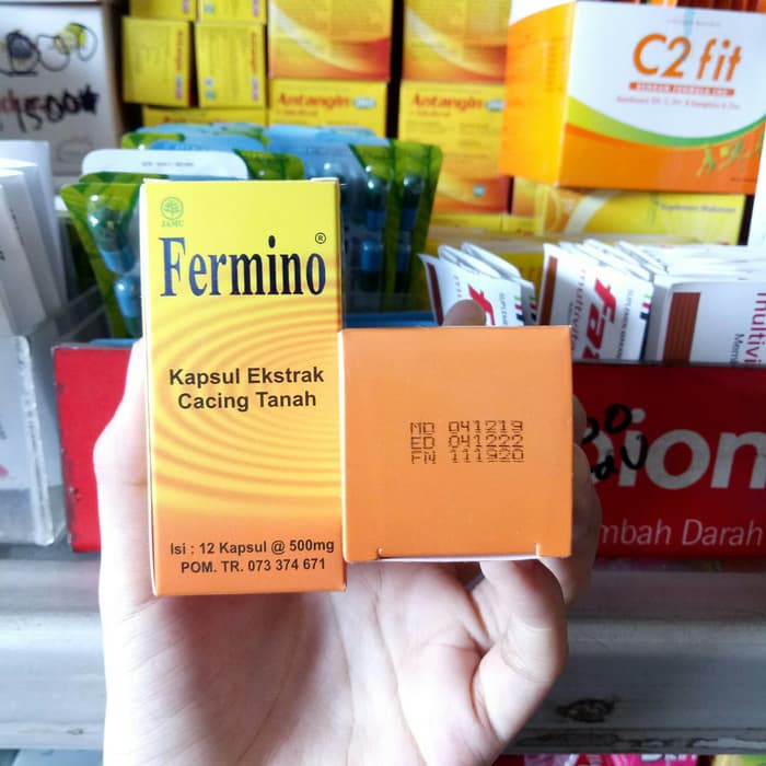 Jual fermino kapsul ektrak cacing tanah 12 kapsul | Shopee Indonesia