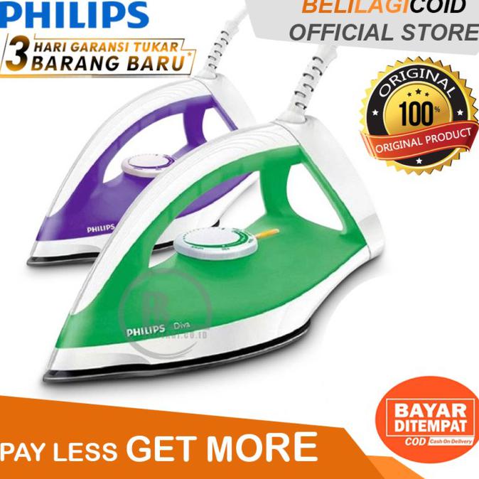 Jual Philips Dry Iron GC 122 / Diva Setrika GC122 - Ungu - Ungu Ready | Shopee Indonesia