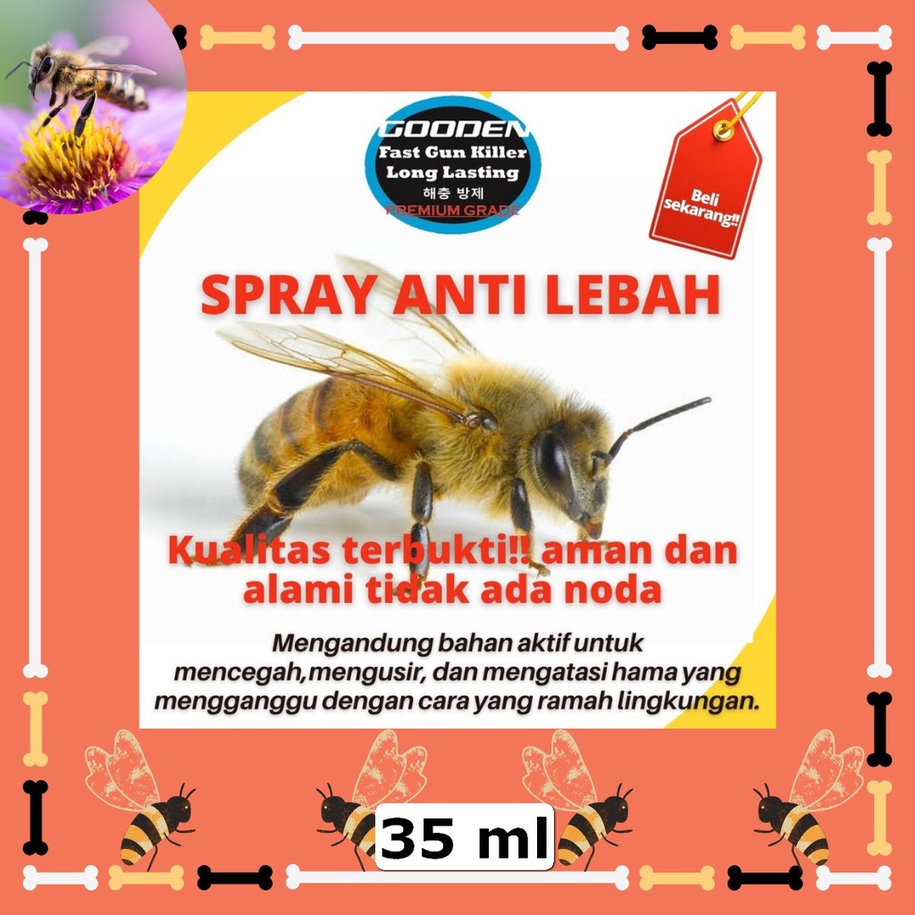 Jual Cairan Spray Pengusir Lebah 35 ML Termurah Terlengkap Anti ...