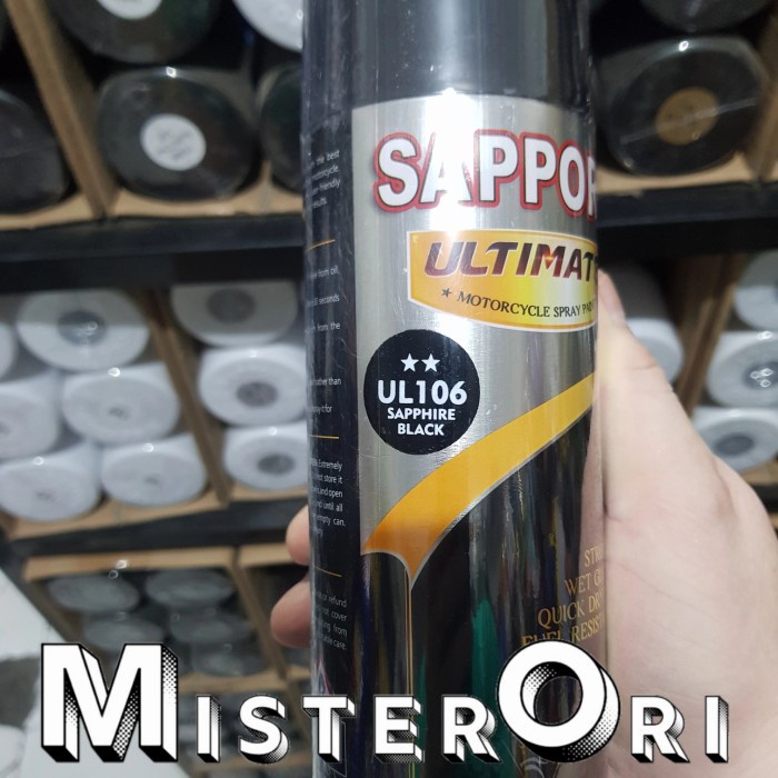 Jual UL106 Sapphire Black Sapporo Ultimate cat semprot 400ml | Shopee Indonesia