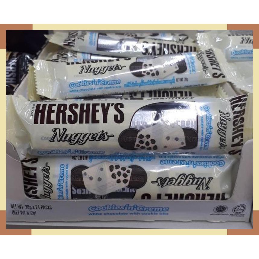 Jual Hershey's nugget cookies n creme 28 gram | Shopee Indonesia