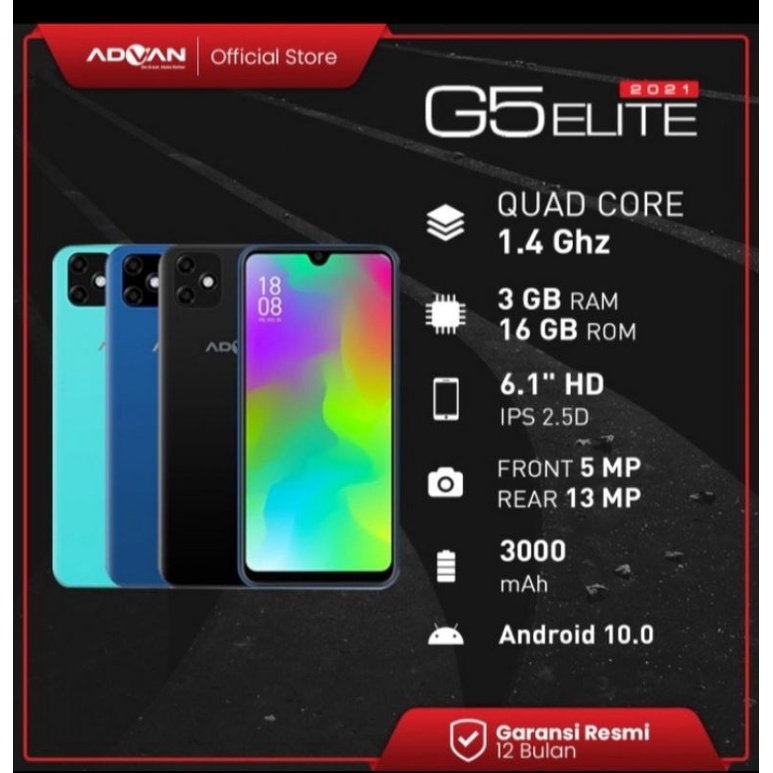 Jual ADVAN G5 Elite 2021 | Shopee Indonesia
