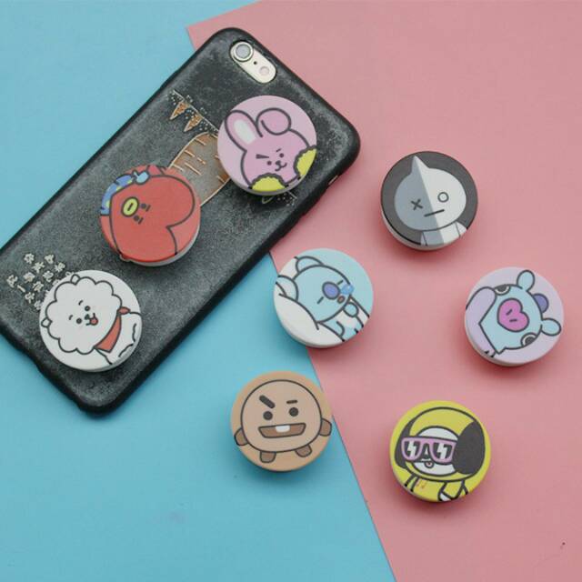 Jual Pop Socket / Pop socket kpop / pop socket bts / pop socket bt21 ...