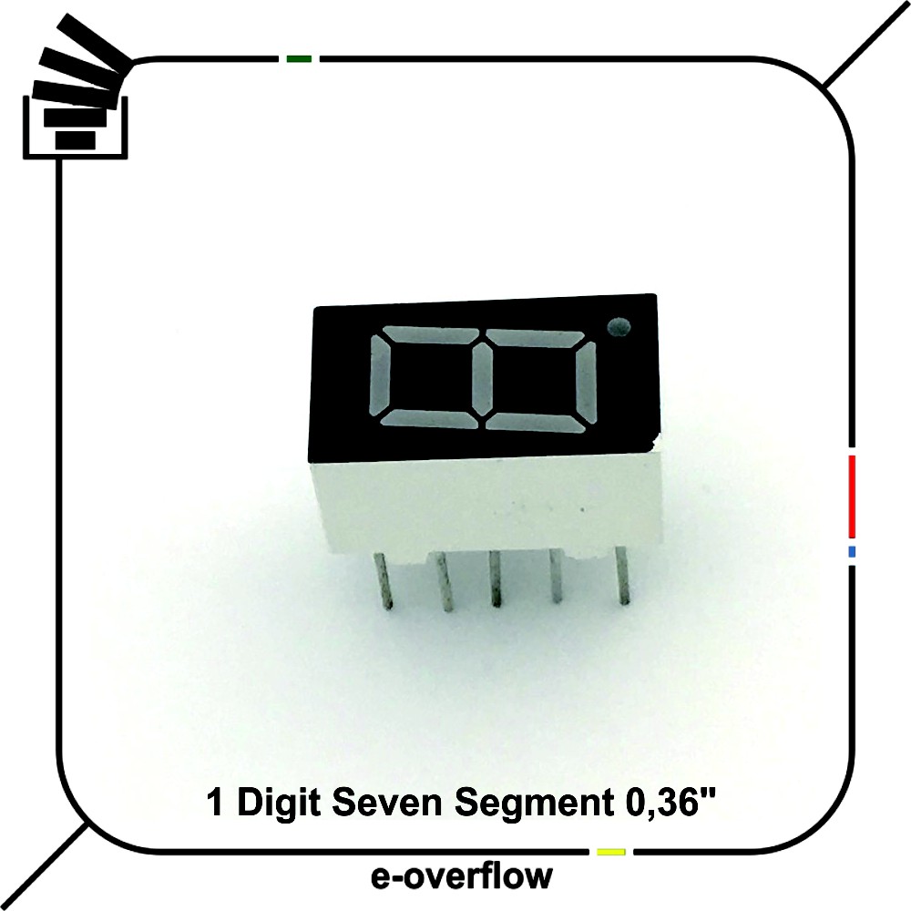Jual Sevent Segment 0.36 Inches 7 Segment 1 Digit Common Anode | Shopee ...