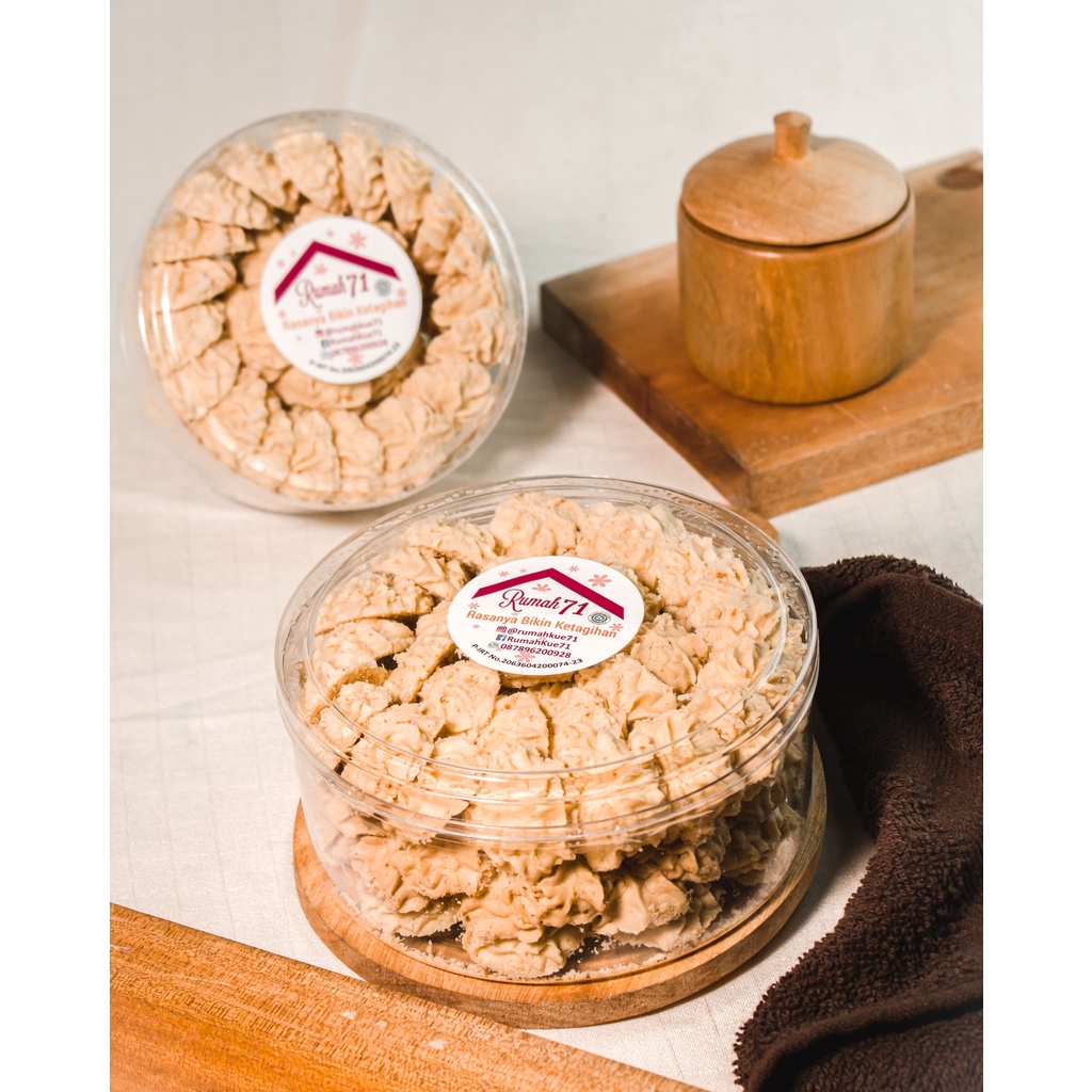 Jual Rumah71 Kue Sagu Keju Enak Gurih | Kue Kering Lebaran Homemade Cookies | Kemasan Toples ...