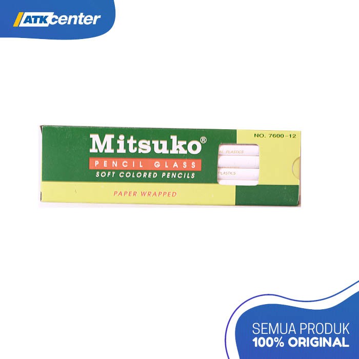 Jual Pencil Glass / Pensil Kaca Mitsuko (PUTIH) | Shopee Indonesia