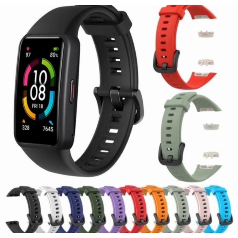 Jual STRAP SILIKON GELANG TALI RUBBER SILICONE HUAWEI BAND 6 HONOR BAND 6 | Shopee Indonesia