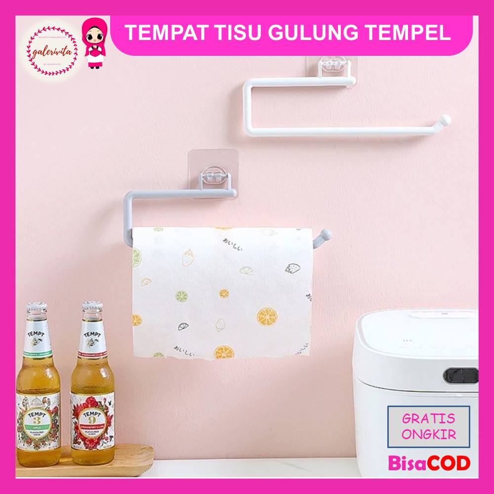 Jual Tempat Tisu Gulung Tempel / Gantungan Tisu Roll / Gantungan Kain ...