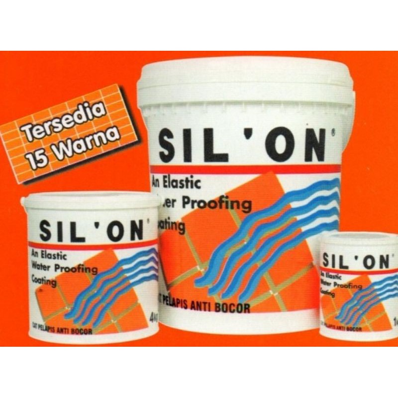 Jual SIL'ON Cat Waterproofing Pelapis Anti Bocor 20kg (Terracotta ...