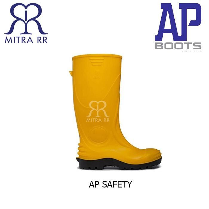 Jual Sepatu Boot AP Safety S5 Kuning Toe cap UJUNGNYA ADA PELINDUNG ...