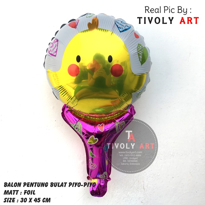 Jual Balon Pentung Bulat PIYO PIYO | Balon Tongkat | Balon Karakter ...
