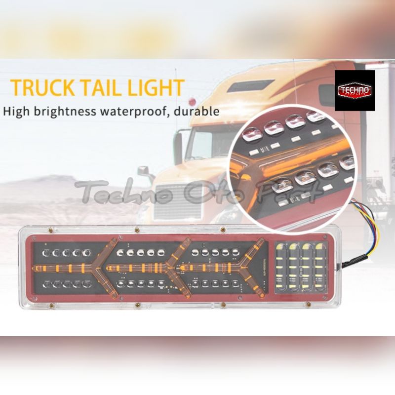 Jual Lampu Led Stoplamp Bak Truk 24v 41cm Model Panah Universal 1set 2pcs | Shopee Indonesia