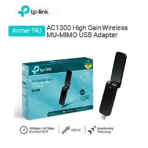 Jual TP-Link AC1300 Wireless MU-MIMO USB Adapter Archer T4U | Shopee ...