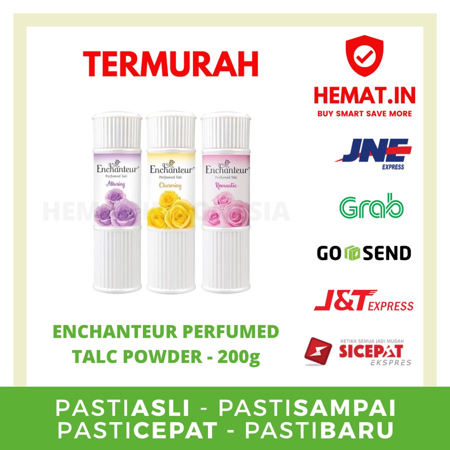 Jual ENCHANTEUR PERFUMED TALC POWDER BEDAK ENCHAUNTEUR - 200g | Shopee Indonesia