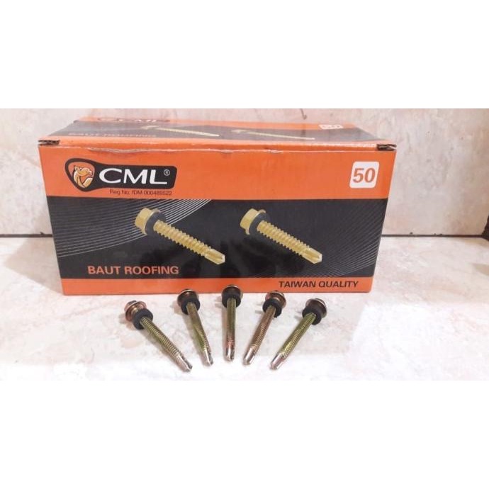 Jual BAUT ROOFING 12x 50 / 5 CM BAUT BAJA RINGAN SEKRUP SKRUP ATAP ...