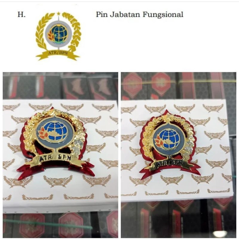 Jual Pin ATR / BPN Jabatan Fungsional Exclusive Best Quality Premium ...