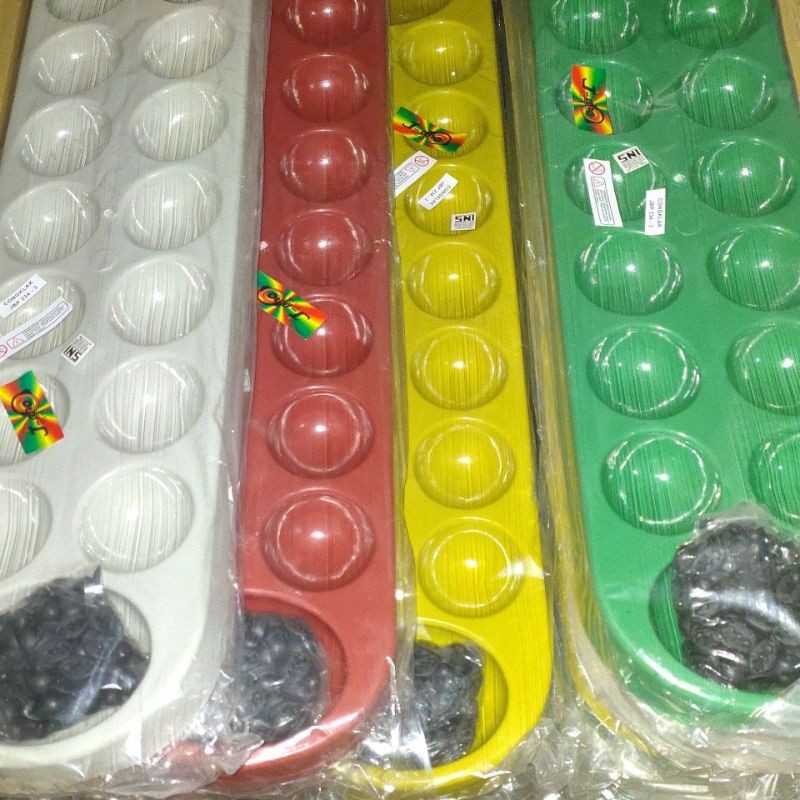 Jual Mainan jadul Congklak besar + Free biji kuwuk plastik hitam ...