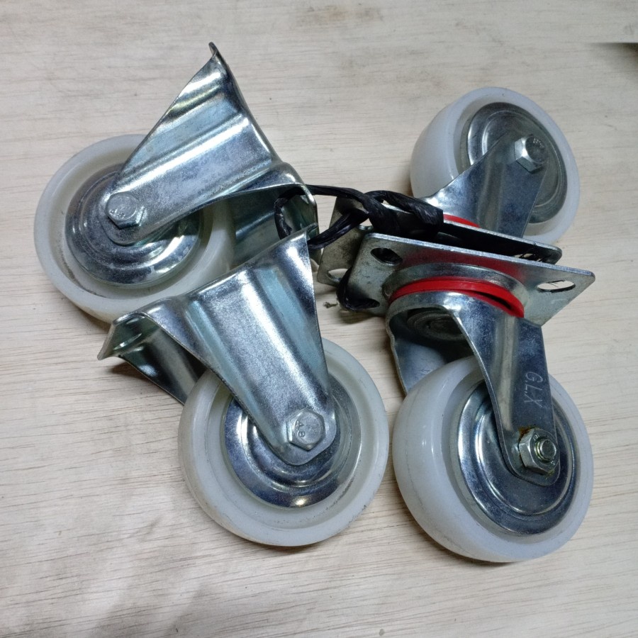 Jual RODA NYLON putih 3 inch trolley | Shopee Indonesia