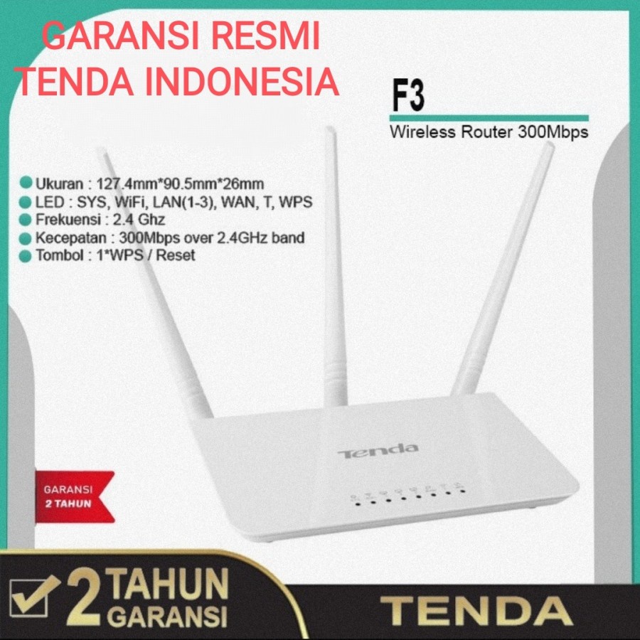 Jual Router wifi Tenda F3 Wireless Router | Shopee Indonesia