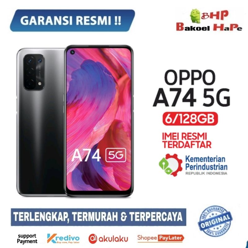 Jual Oppo A74 [5G] Ram 6+5/128 Original 100% (Garansi Resmi) | Shopee Indonesia