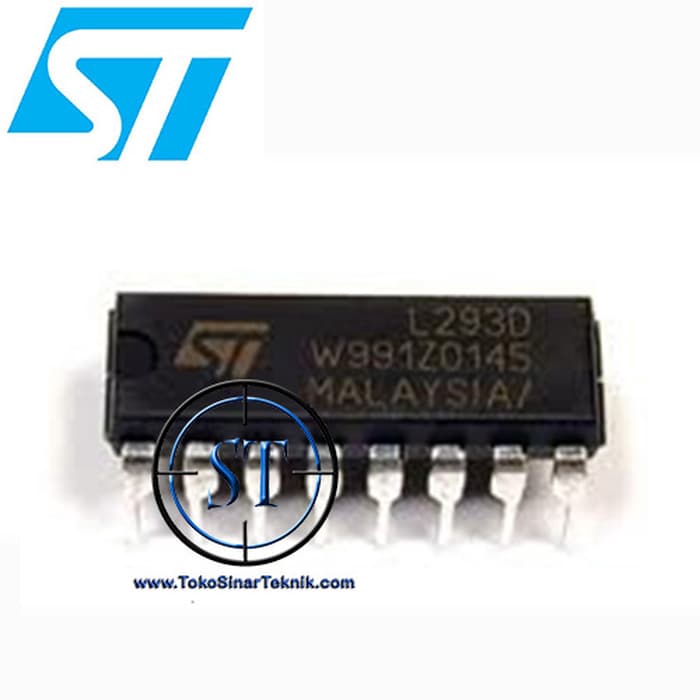 Jual L 293 ( L293 / L293D / L 293D Motor Driver IC Driver Bipolar ...
