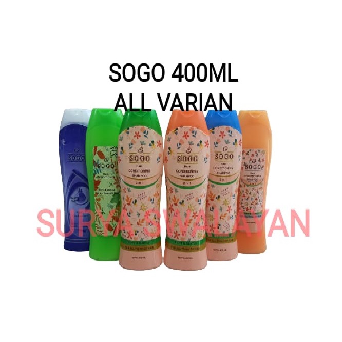 Jual Sogo Hair Conditioning Shampoo 2 in 1 400 ml | Shopee Indonesia