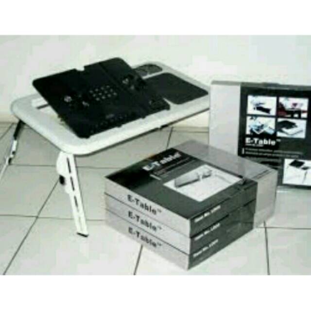 Jual Meja laptop E Table Lipat Portable Laptop Desk dengan Kipas ...