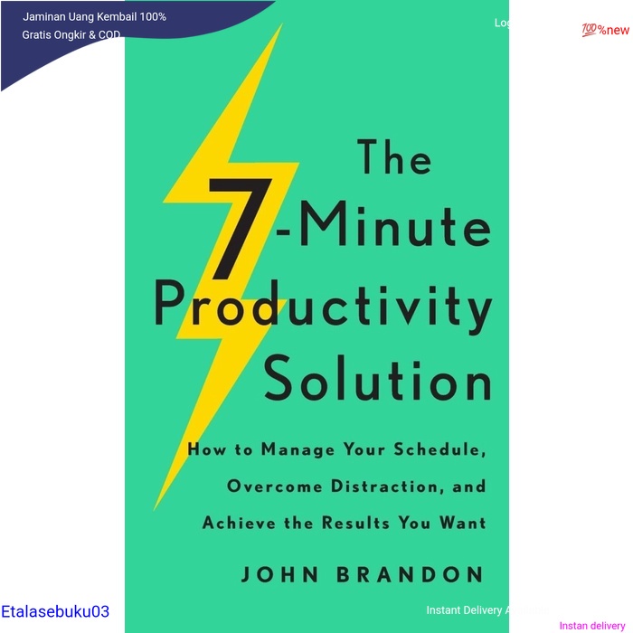 Jual BUKU The 7 minute Productivity Solution : How to Manage Your Schedule | Shopee Indonesia