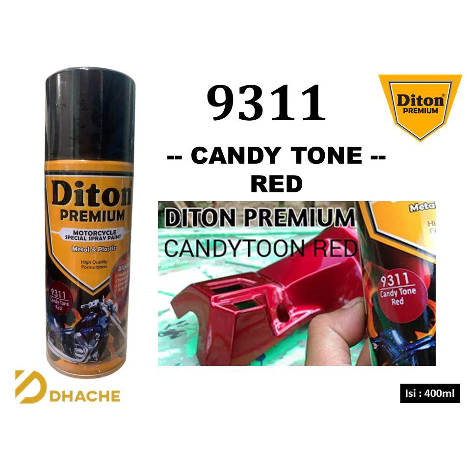 Jual Cat Pilox Diton Premium Candy Tone Red 9311 400cc kendi cendi ...