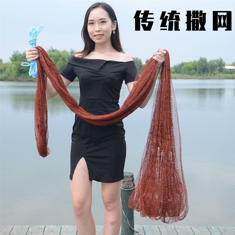 Jual Tradisional Garis Ban Tangan Cast Net Hand Cast Net Fishing Net ...