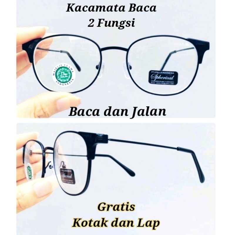 Jual Kacamata Baca Dan Jalan / Kacamata 2 fungsi Ukuran plus ( +1.00 s ...