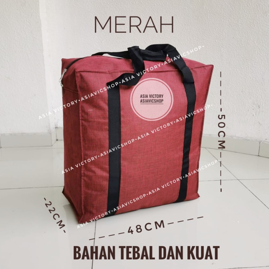 Jual Tas Barang Travel (BK kain) Bag Fold Tote Shopping Terpal Kuat ...