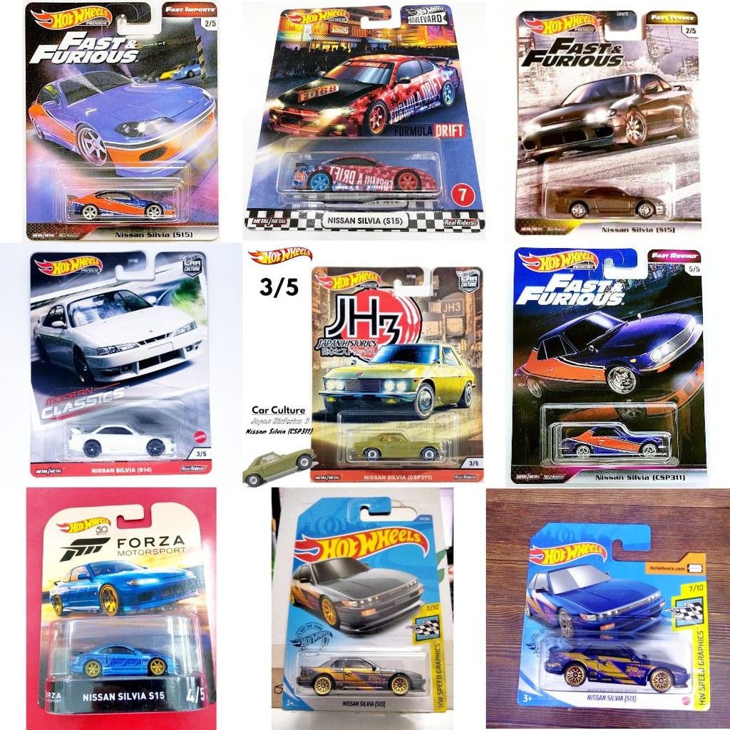 Jual BEST SELLER | Hot Wheels NISSAN SILVIA Fast Tuners Rewind Imports ...