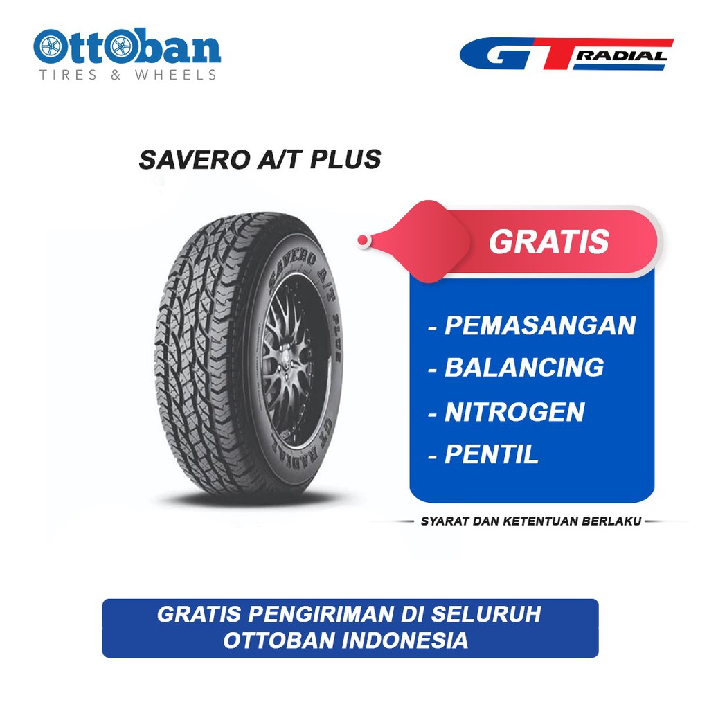 Jual GT Radial Savero A/T Plus 265/75 R16 116T Ban Mobil | Shopee Indonesia