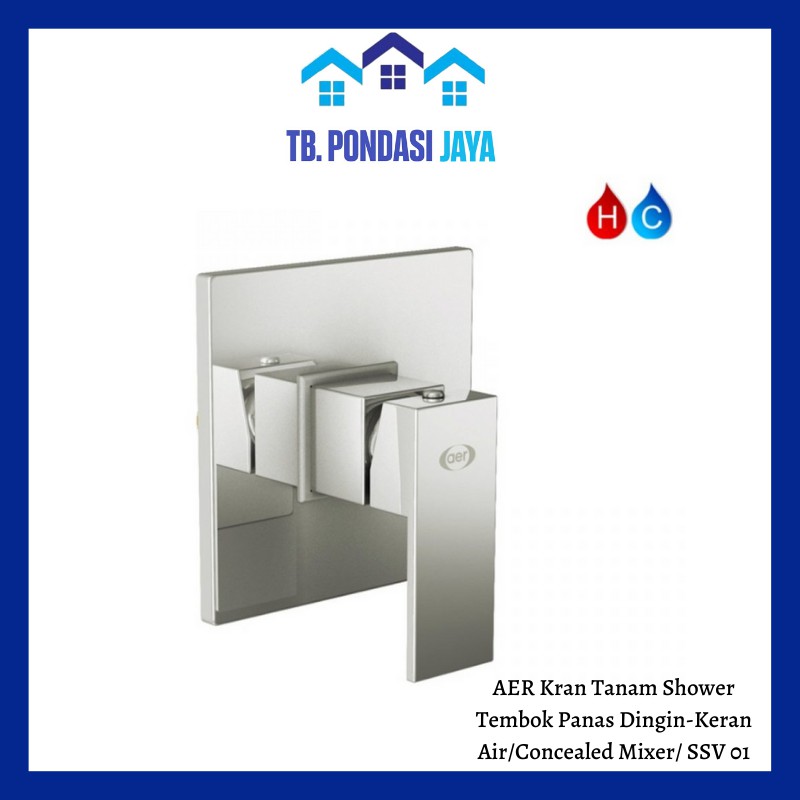 Jual AER Kran Tanam Shower Tembok Panas Dingin-Keran Air/Concealed Mixer/ SSV 01 | Shopee Indonesia